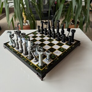 Spark Plug Chess Set | Real Car Engine Parts | Industrial Chess Board ...