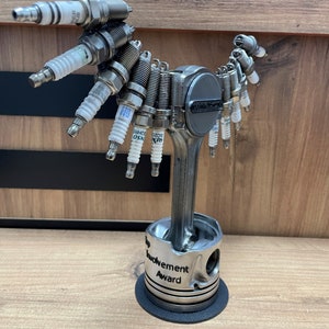 Piston CUP / Real Car Engine Parts / Decorative Piston With Spark Plug ...