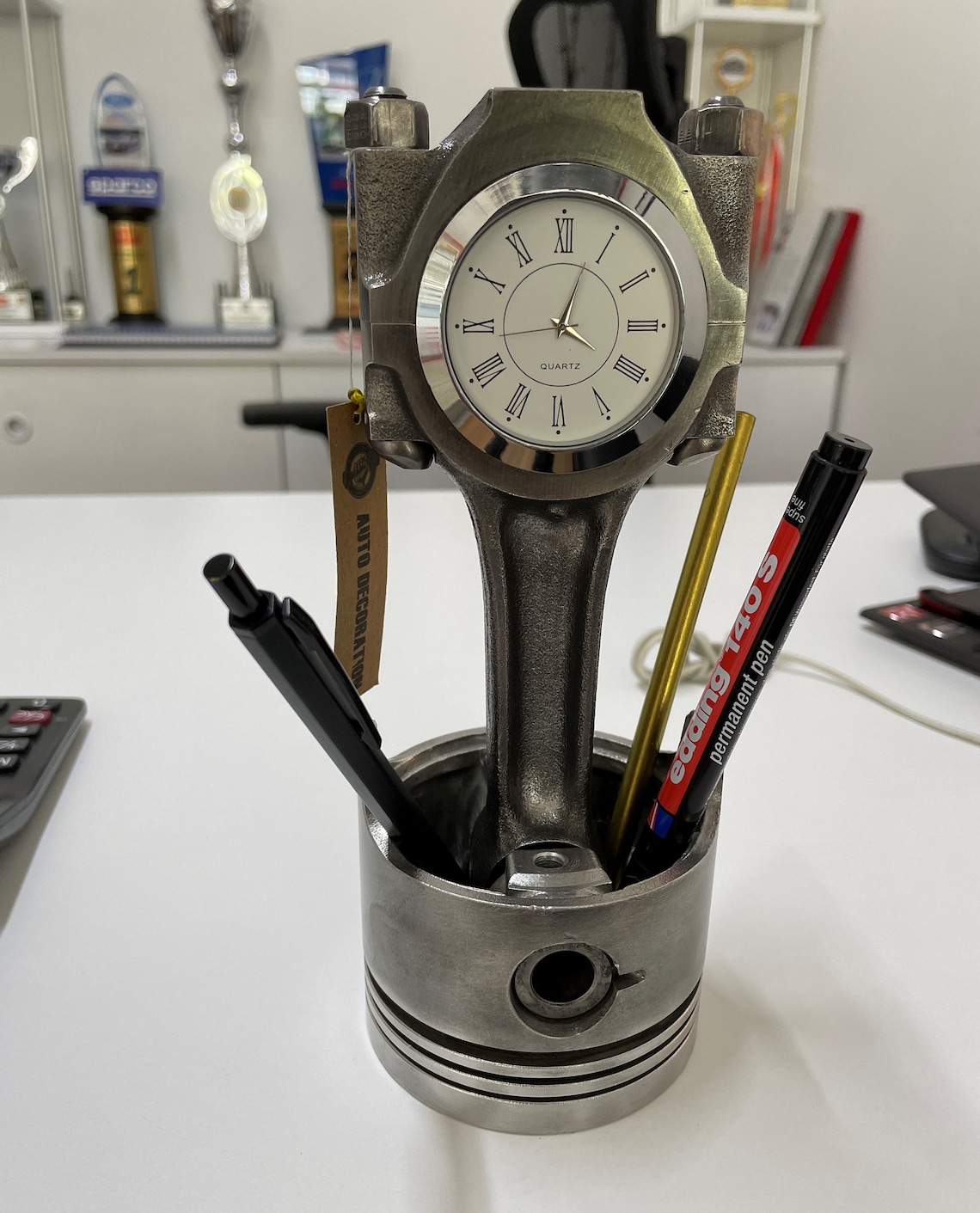 Piston Clock / Real Car Engine Parts / Piston Trinket / - Etsy