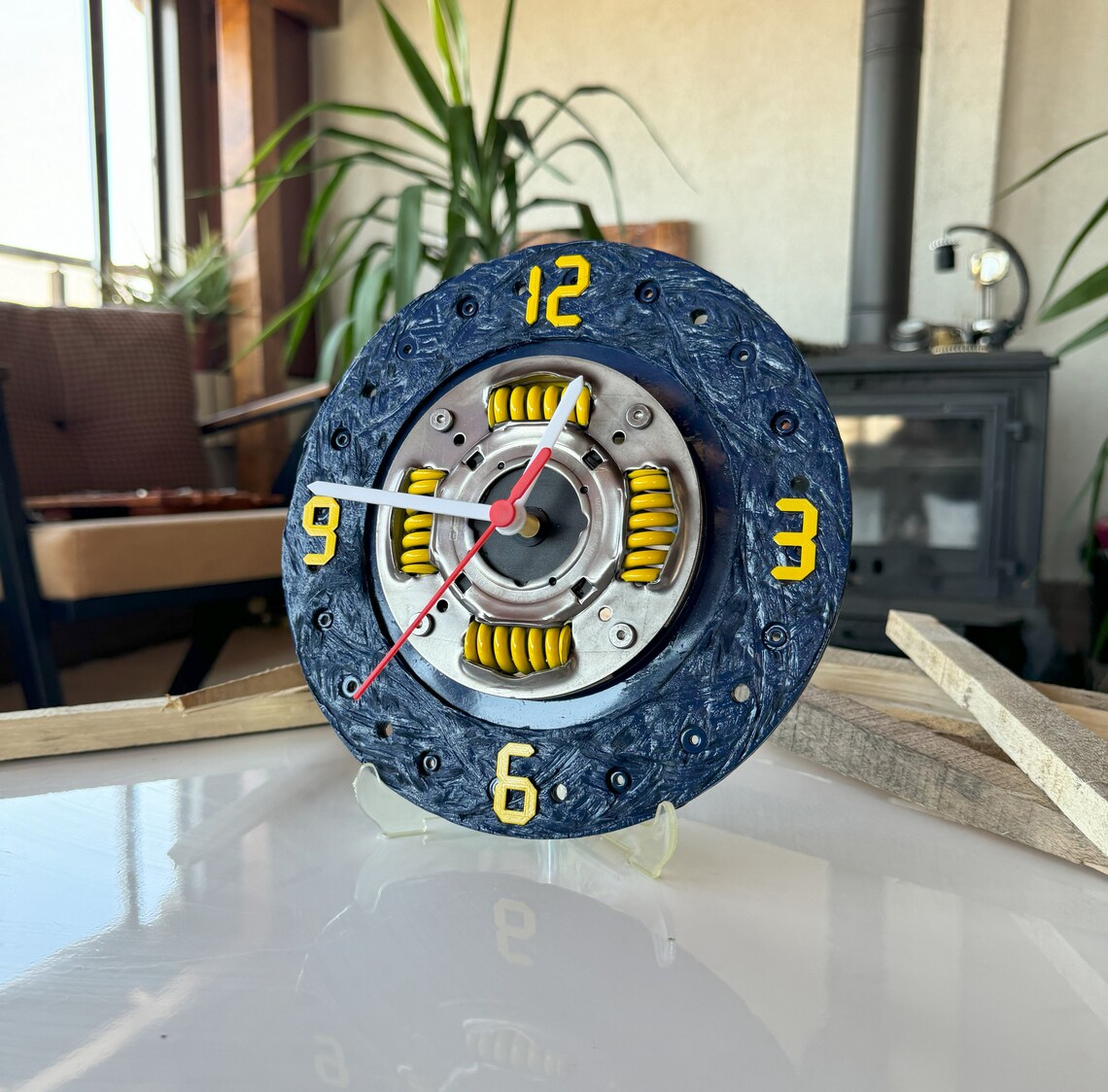 Personalized Clutch Clock / Real Car Engine Parts / Personalized! - Etsy