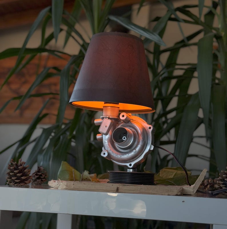 Turbocharger Lamp / Real Car Engine Parts / Upcycling / Handmade ...