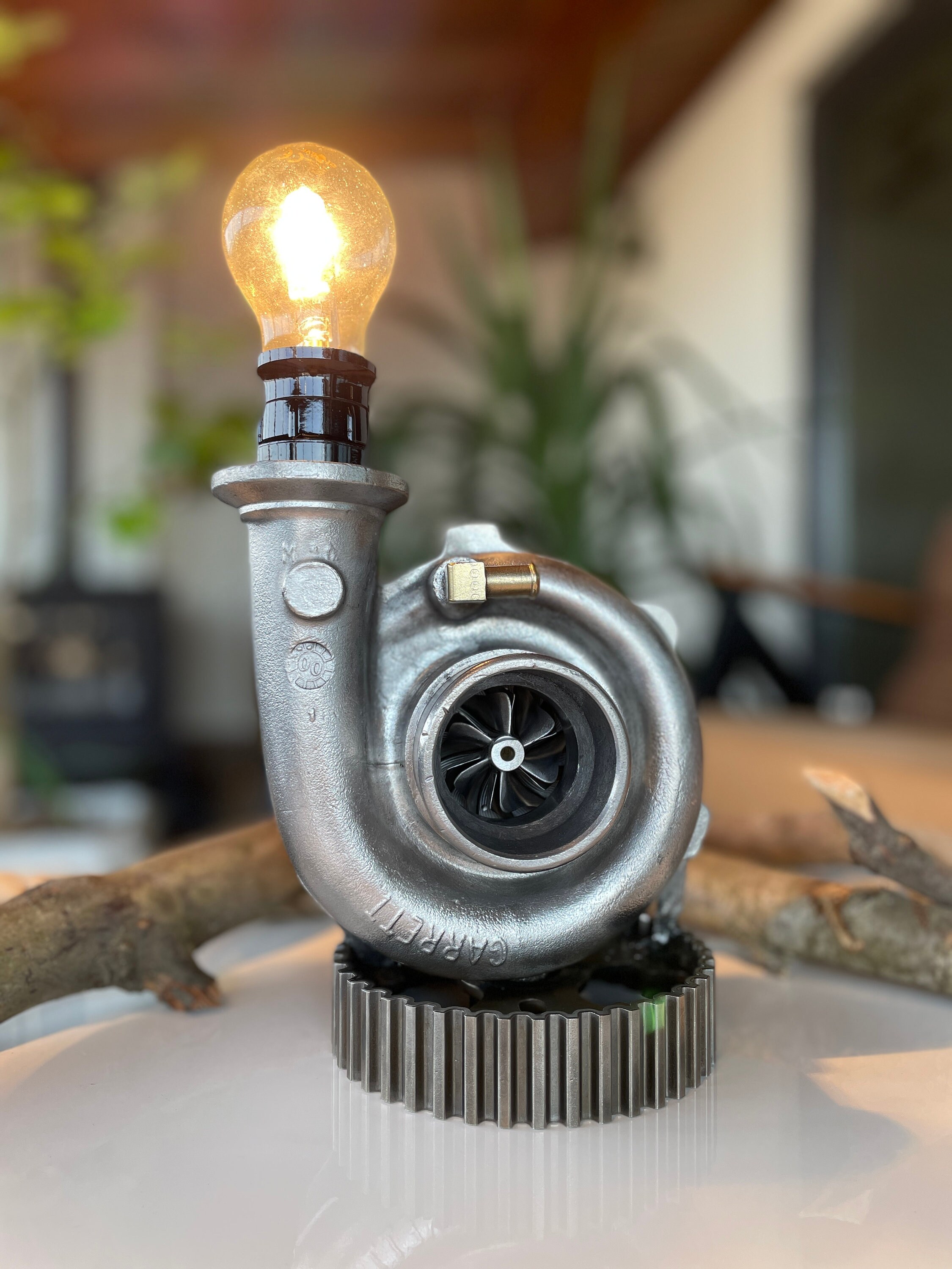 Turbocharger Lamp / Real Car Engine Parts / Upcycling / Handmade ...