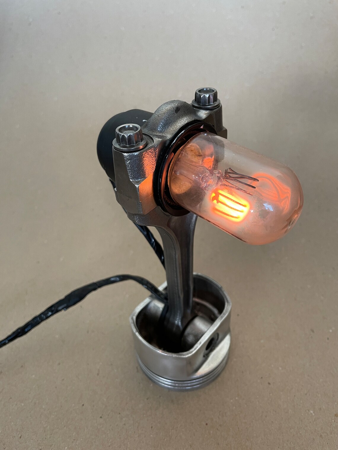 Piston Lamp / Real Car Engine Parts / Piston Table-shelf Lamp - Etsy