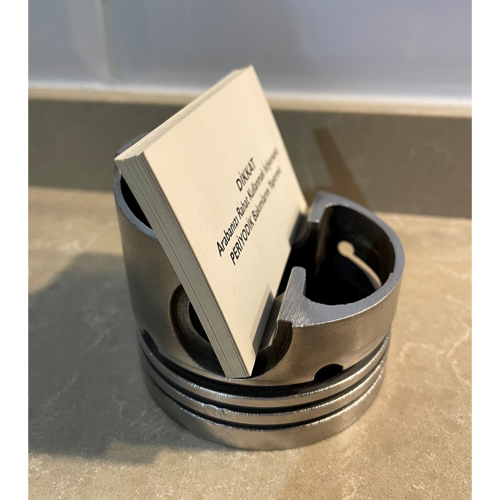 Piston Business Card Holder / Real Car Engine Parts / Gift for - Etsy
