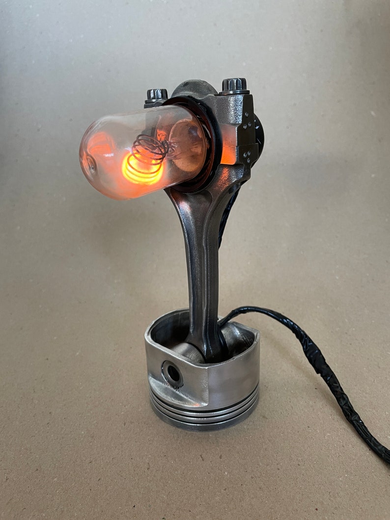 Piston Lamp / Real Car Engine Parts / Piston Table-shelf Lamp - Etsy