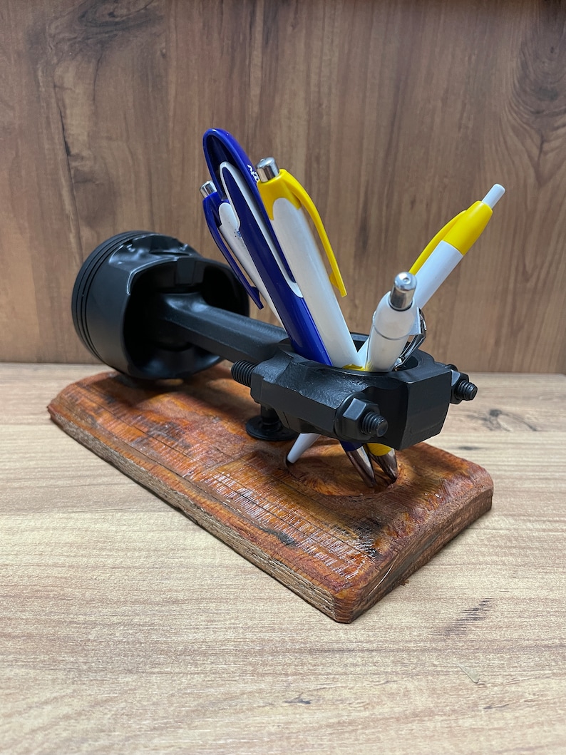 Piston Pen Holder / Real Car Engine Parts / Piston Pencil Case / Piston ...