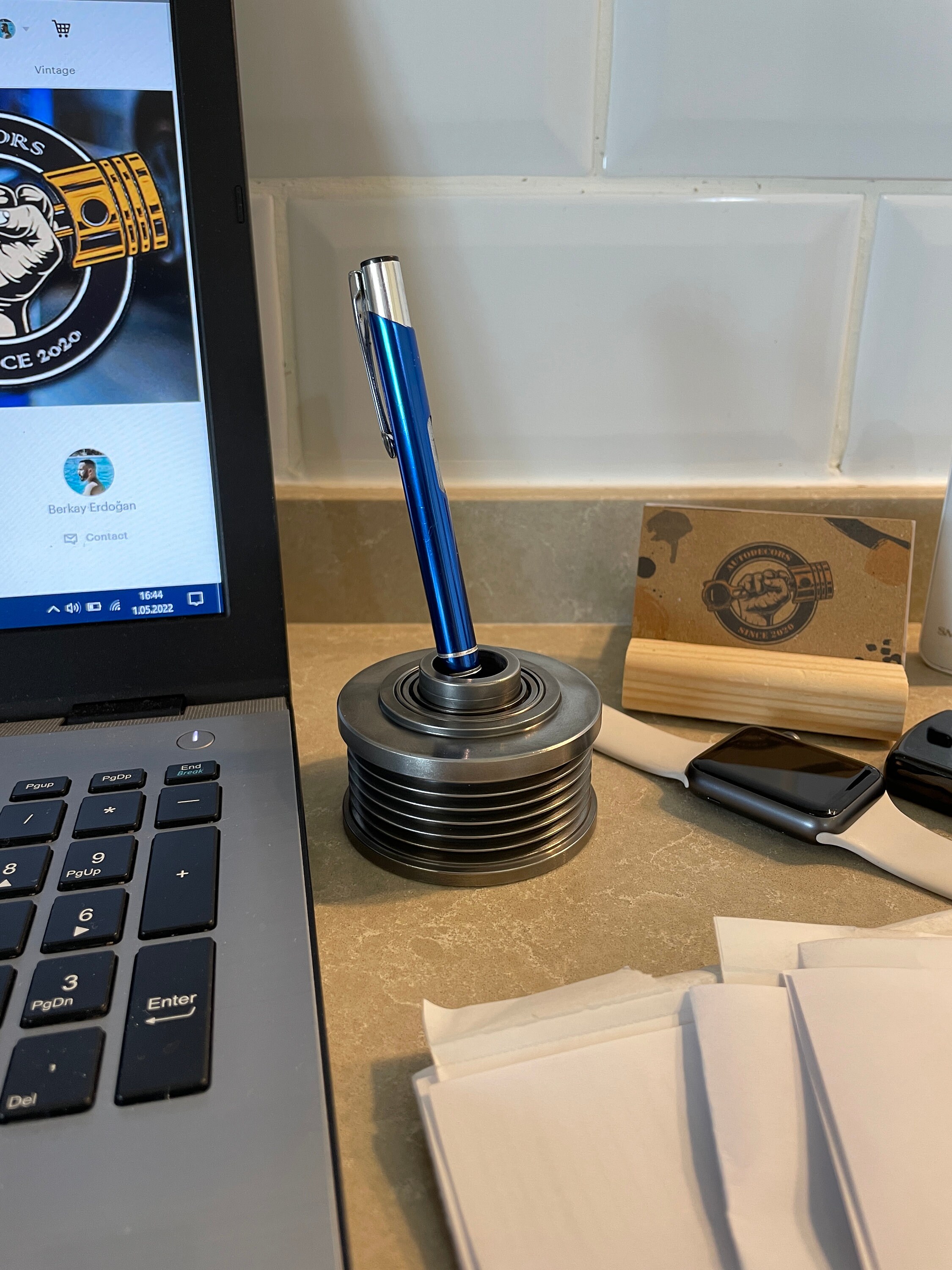 Pen Holder for Special Pens / Real Car Engine Parts / Gift for Men ...