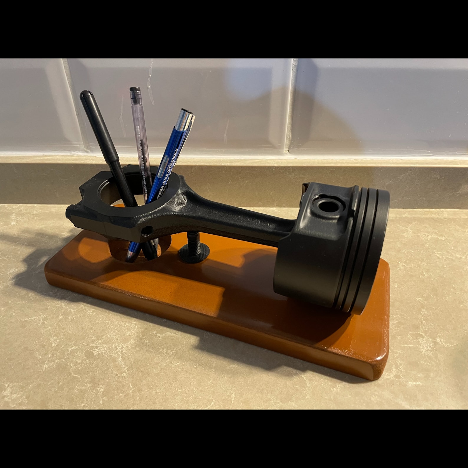 Piston Pen Holder / Real Car Engine Parts / Piston Pencil Case - Etsy