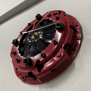 Car Clutch Wall Clock / Large Urban Clock / Handforged Clock / Gift for ...
