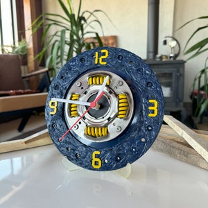 Personalized Clutch Clock / Real Car Engine Parts / Personalized! - Etsy