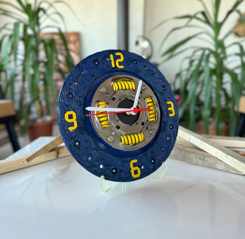 Personalized Clutch Clock / Real Car Engine Parts / Personalized! - Etsy