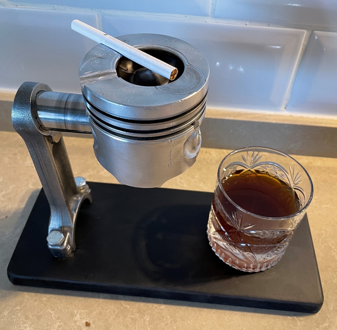 Personalized Piston Cigar Ashtray / Real Car Engine Parts / - Etsy