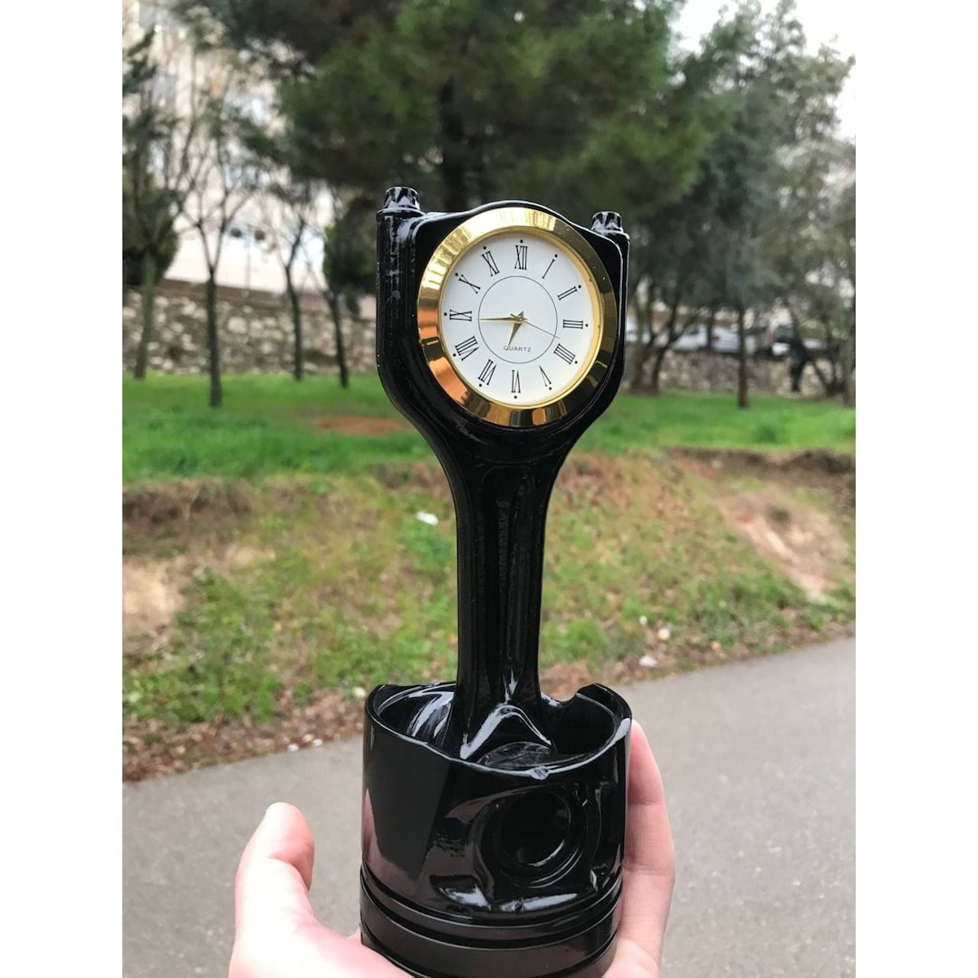 Colored Piston Clock / Real Car Engine Parts / Piston Trinket ...