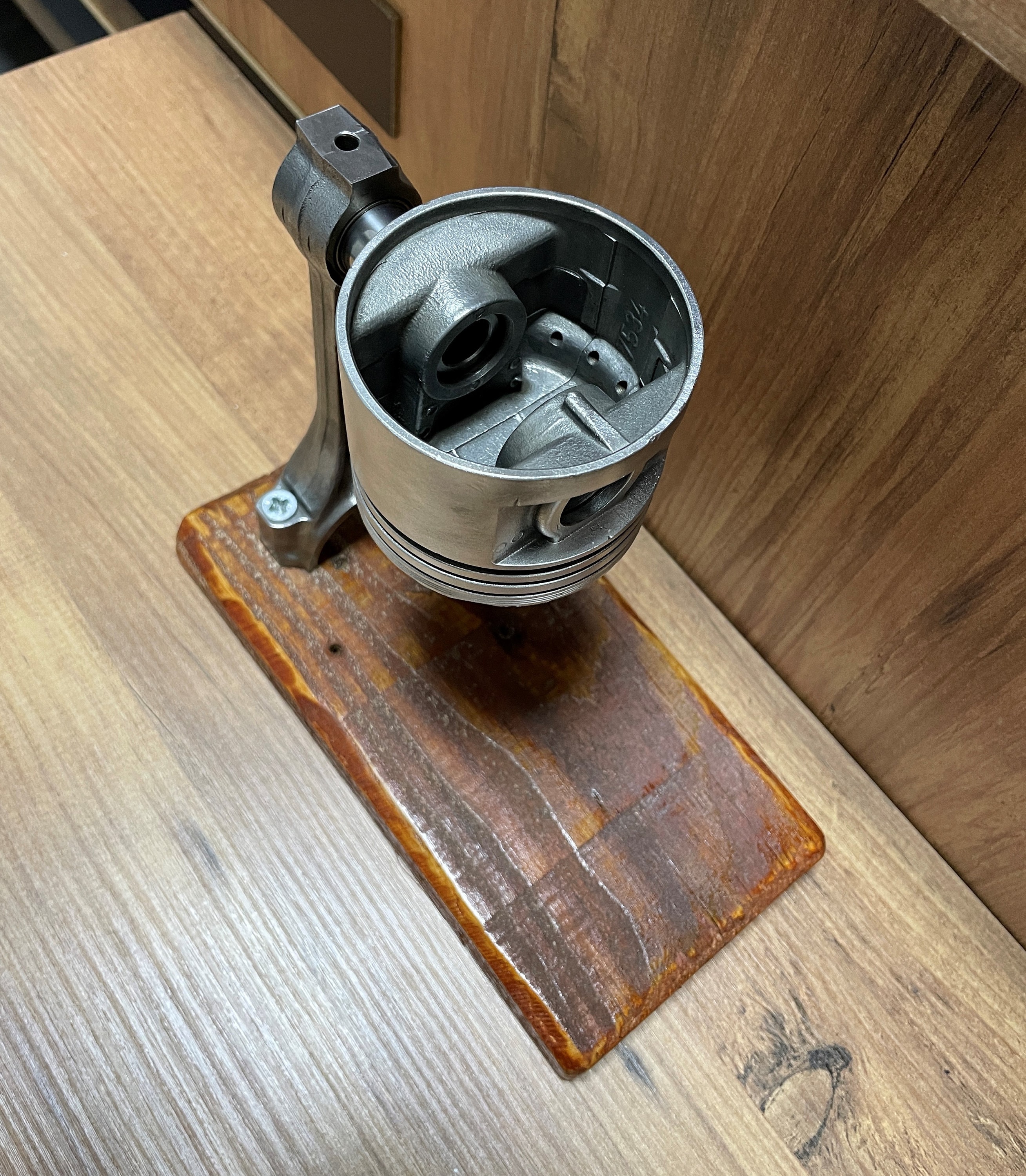 Personalized Wooden Piston Office Pen Holder / Real Car Engine - Etsy