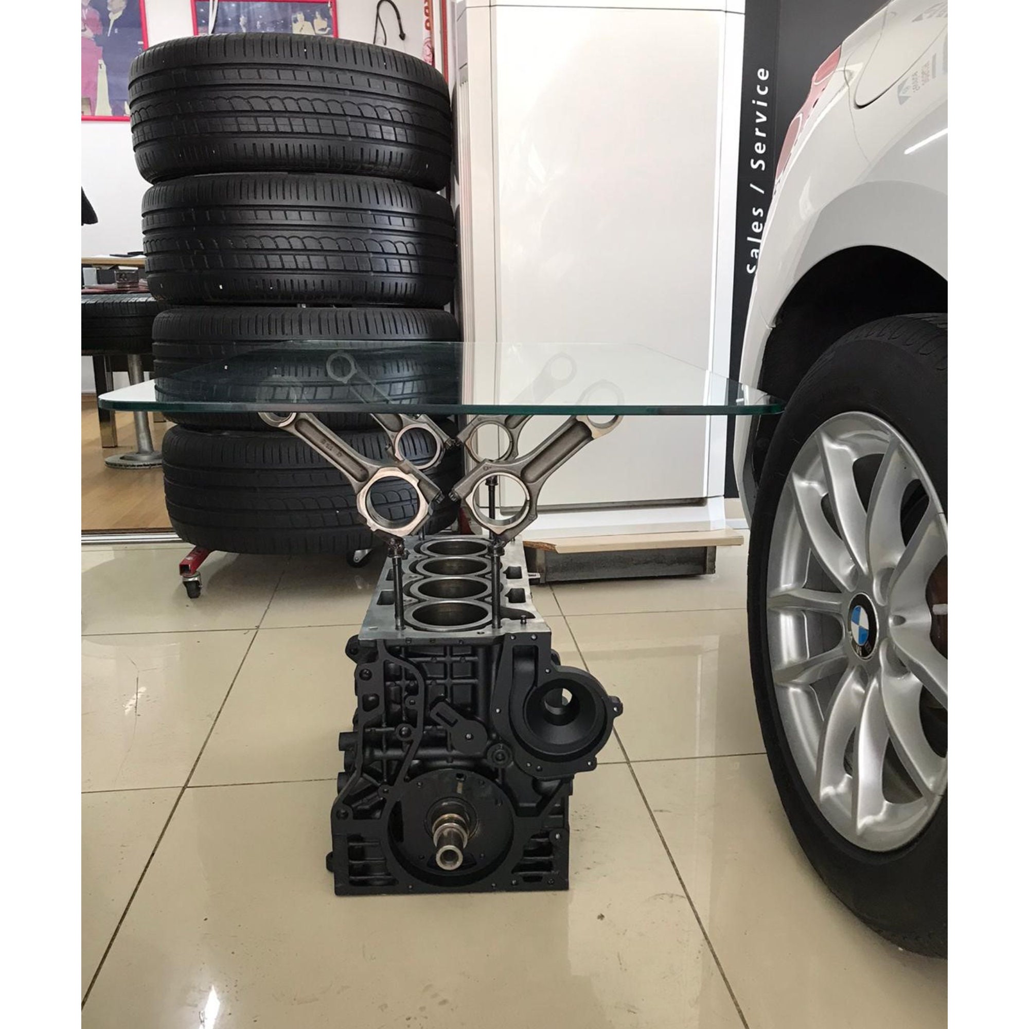 Personalized Engine Table // Engine Table / Gearhead / Man Cave ...