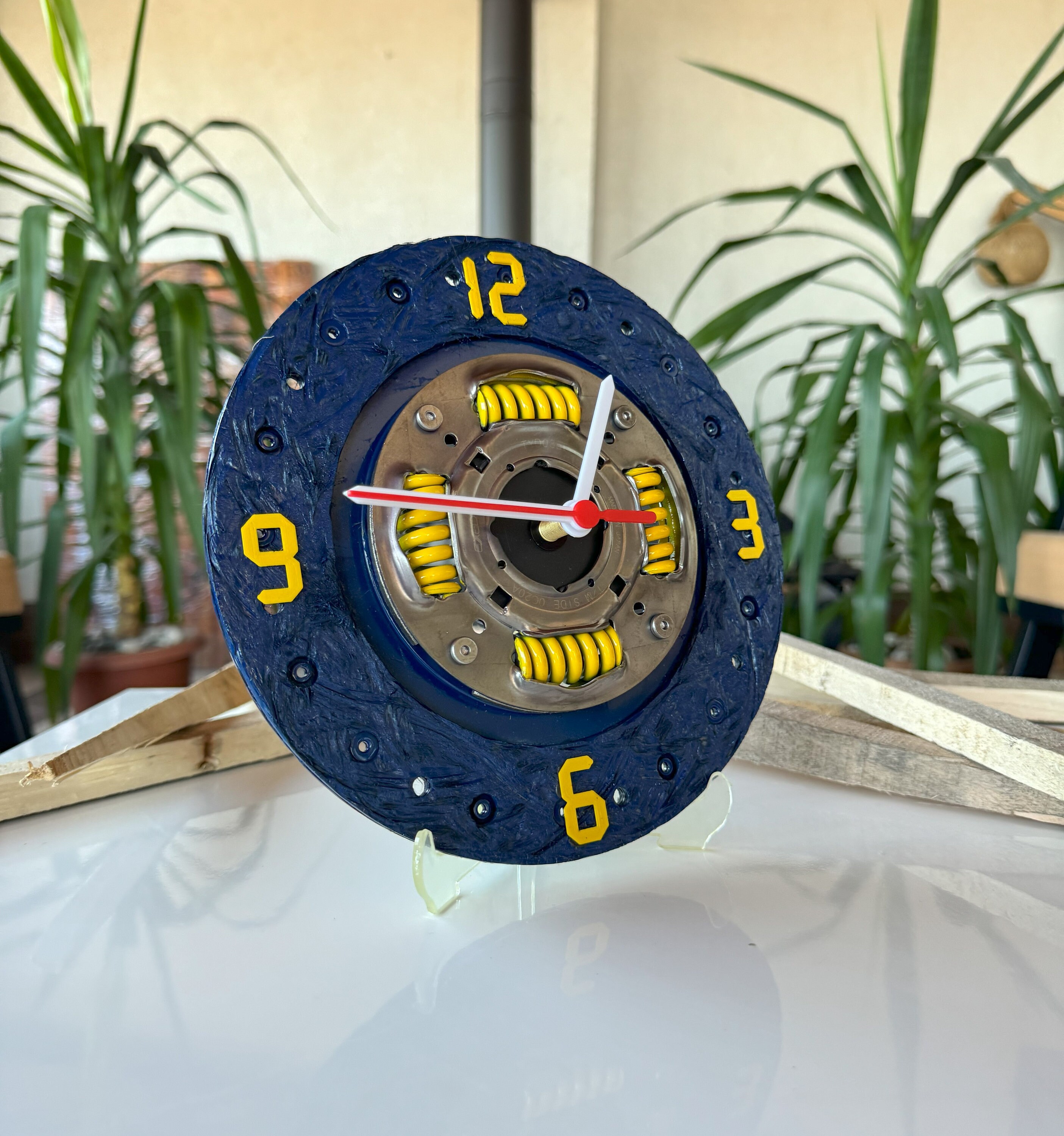 Personalized Clutch Clock / Real Car Engine Parts / Personalized! - Etsy