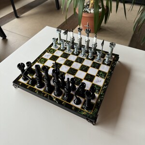 Spark Plug Chess Set | Real Car Engine Parts | Industrial Chess Board ...