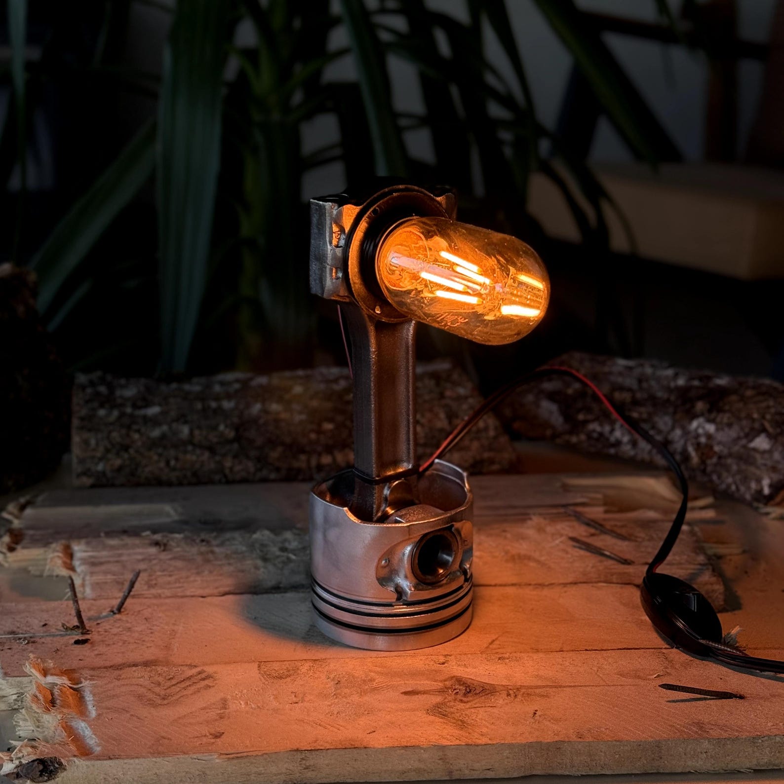 Piston Lamp / Real Car Engine Parts / Piston Table-shelf Lamp ...