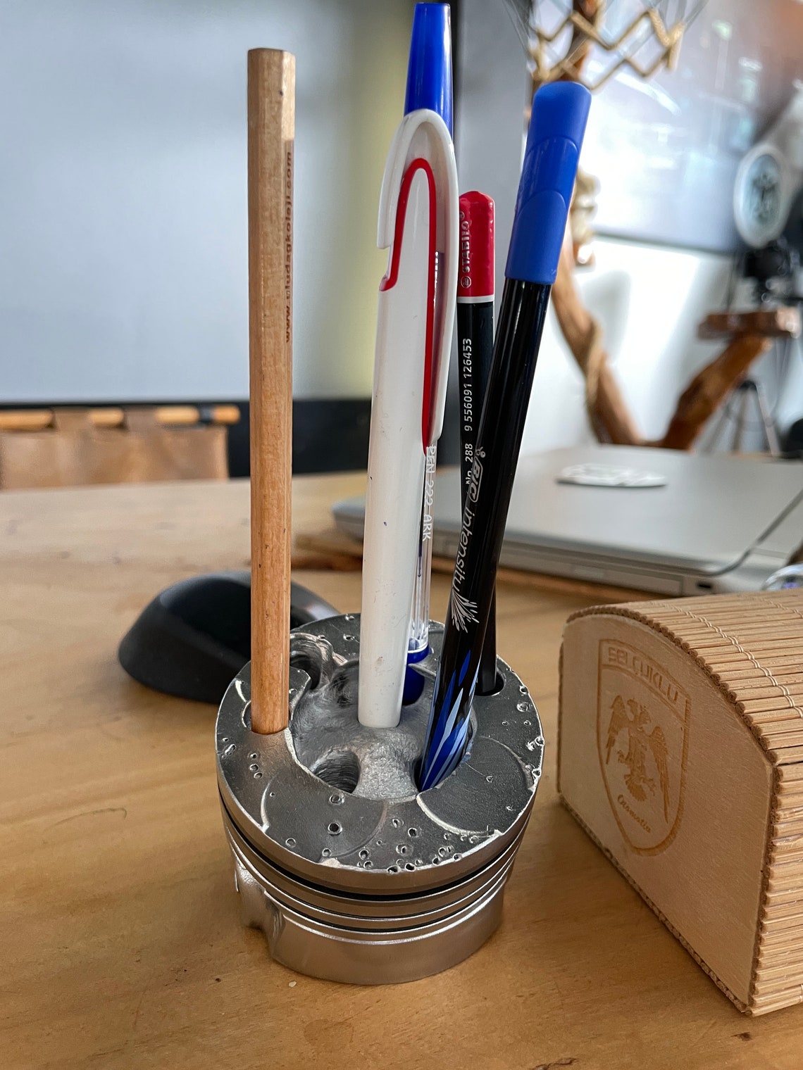 Piston Pen Holder / Real Car Engine Parts / Gift for Men - Etsy