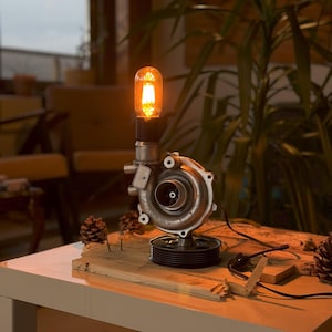 Turbocharger Lamp / Real Car Engine Parts / Upcycled / Handmade ...