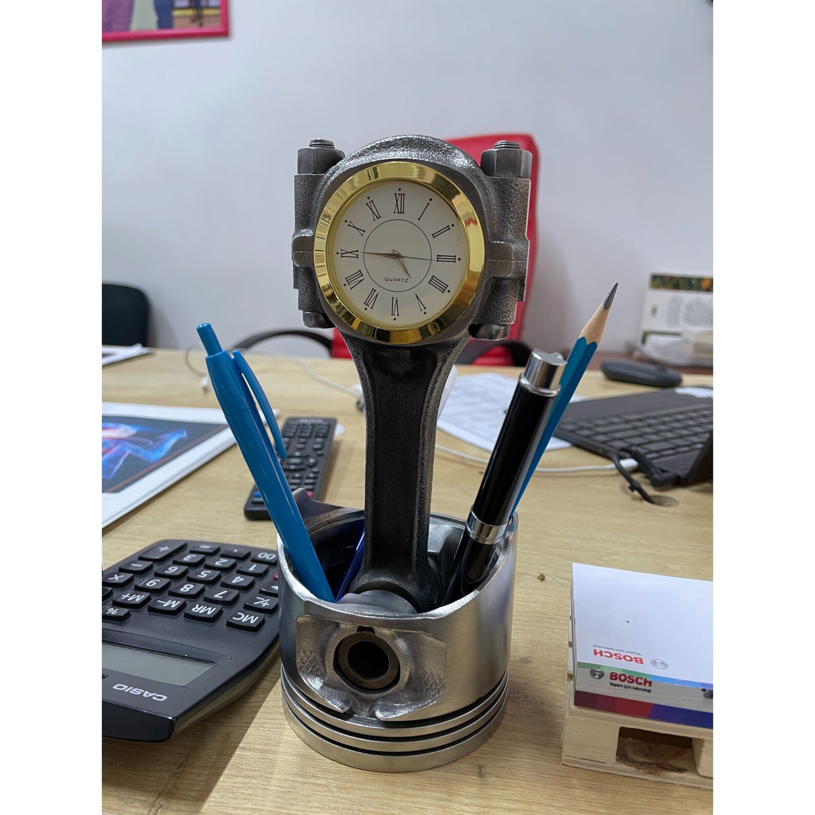 Piston Clock / Real Car Engine Parts / Piston Trinket / - Etsy