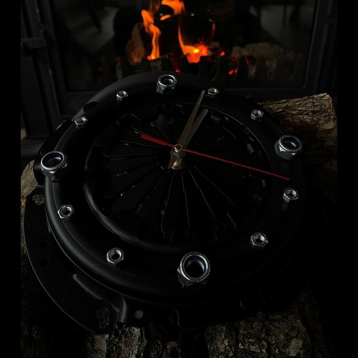 Car Clutch Wall Clock / Large Urban Clock / Handforged Clock / - Etsy