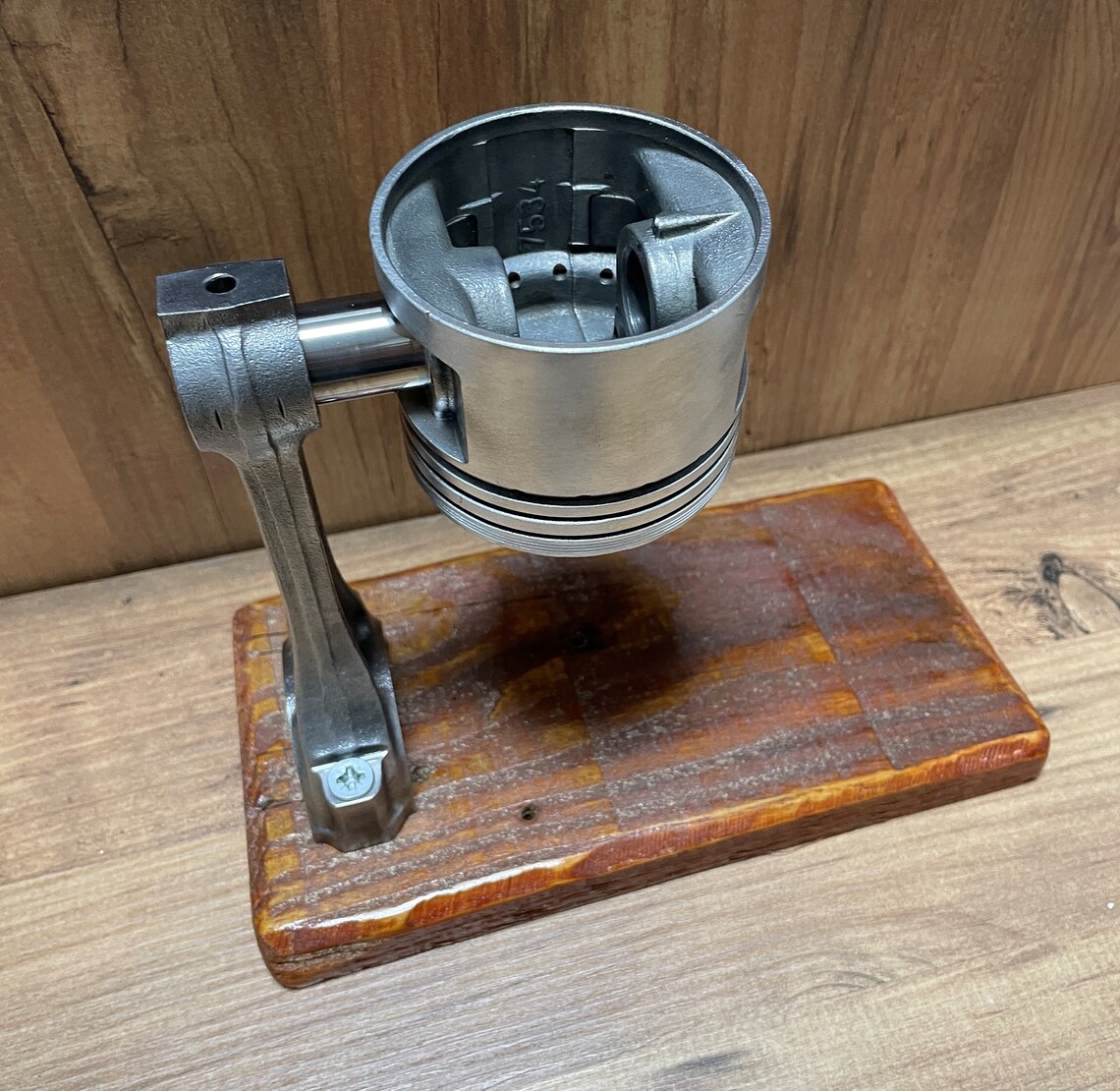 Personalized Wooden Piston Office Pen Holder / Real Car Engine - Etsy