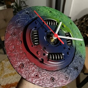 Personalized Clutch Clock / Real Car Engine Parts / Personalized! - Etsy