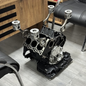 V6 Engine Block Table // Customizable Man Cave Furniture // Handmade ...
