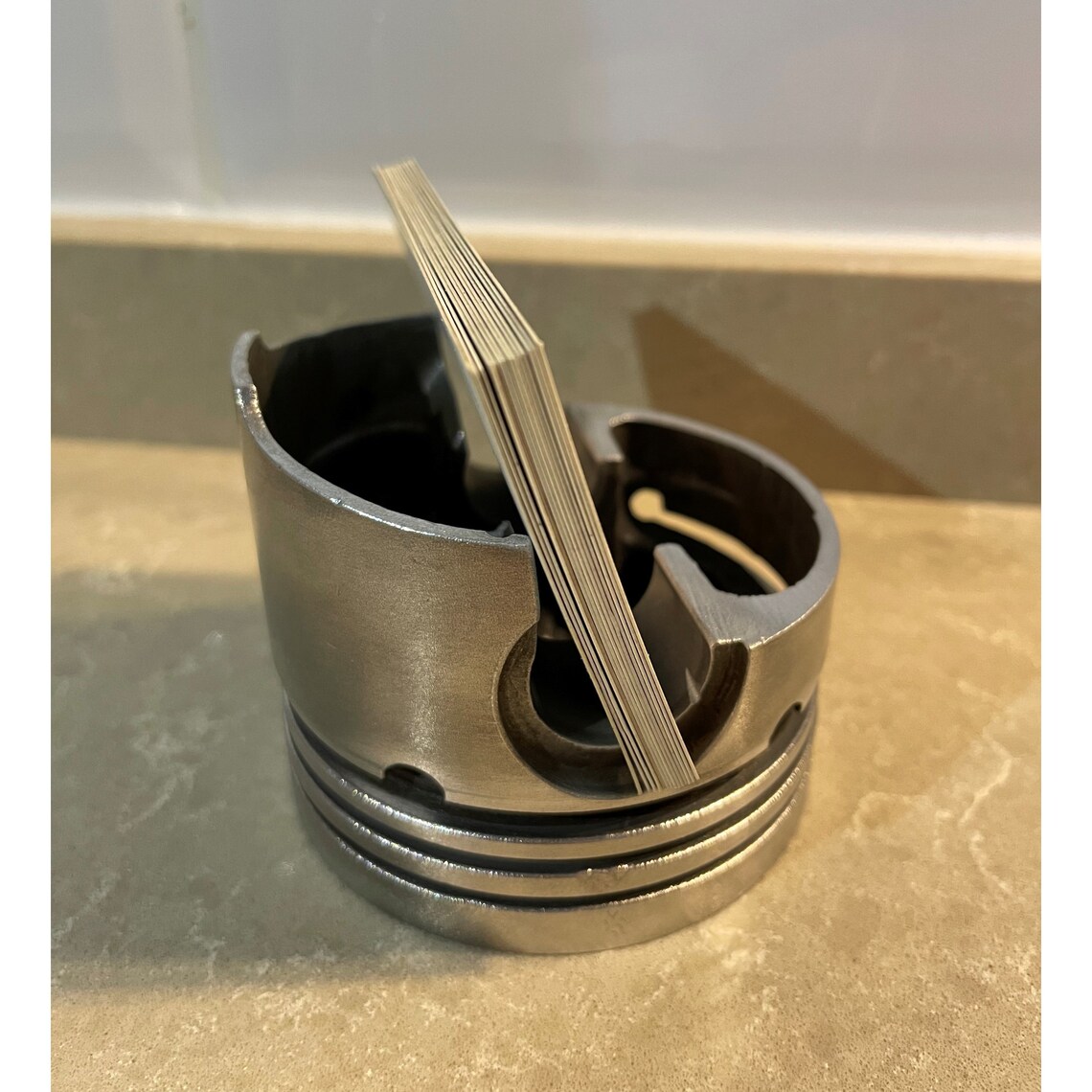 Piston Business Card Holder / Real Car Engine Parts / Gift for - Etsy