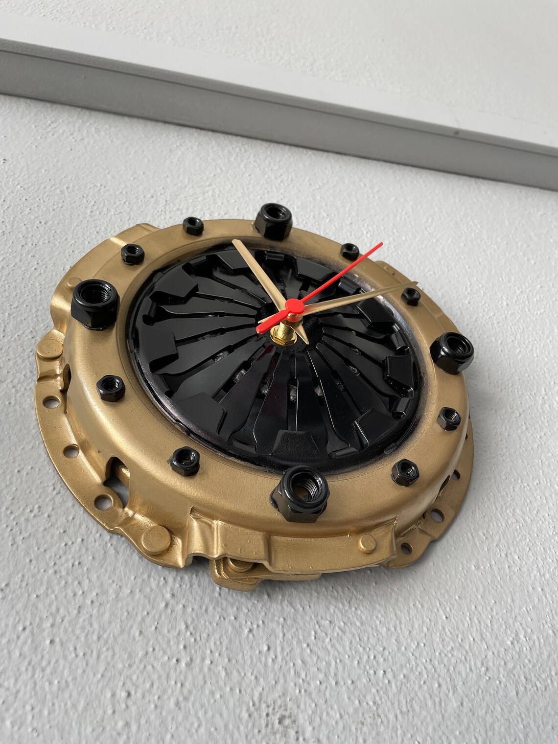 Gold Car Clutch Wall Clock / Large Urban Clock / Handforged - Etsy