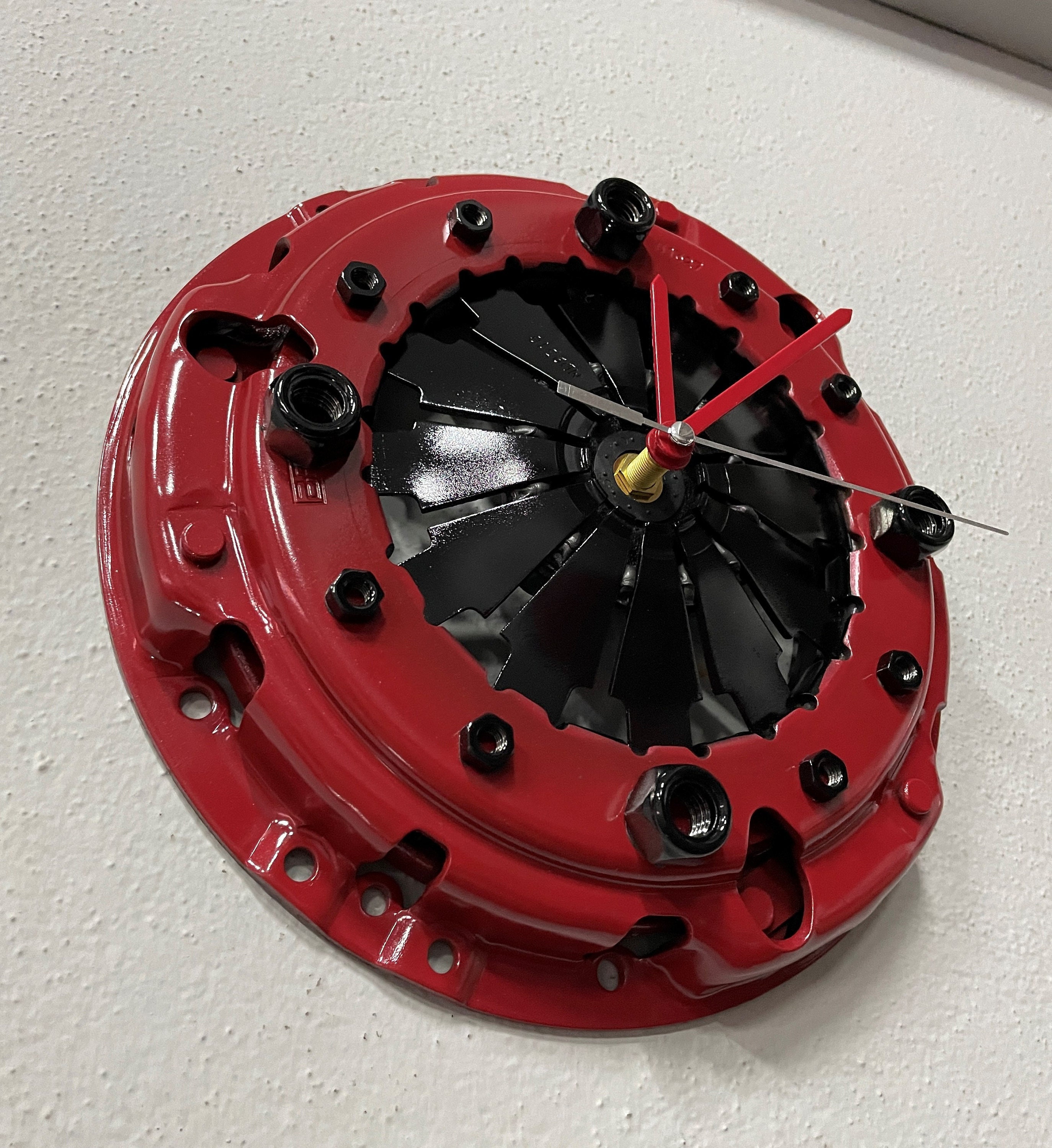 Car Clutch Wall Clock / Large Urban Clock / Handforged Clock / Gift for ...