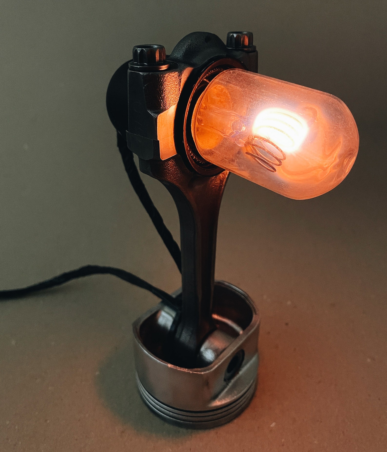 Piston Lamp / Real Car Engine Parts / Piston Table-shelf Lamp ...
