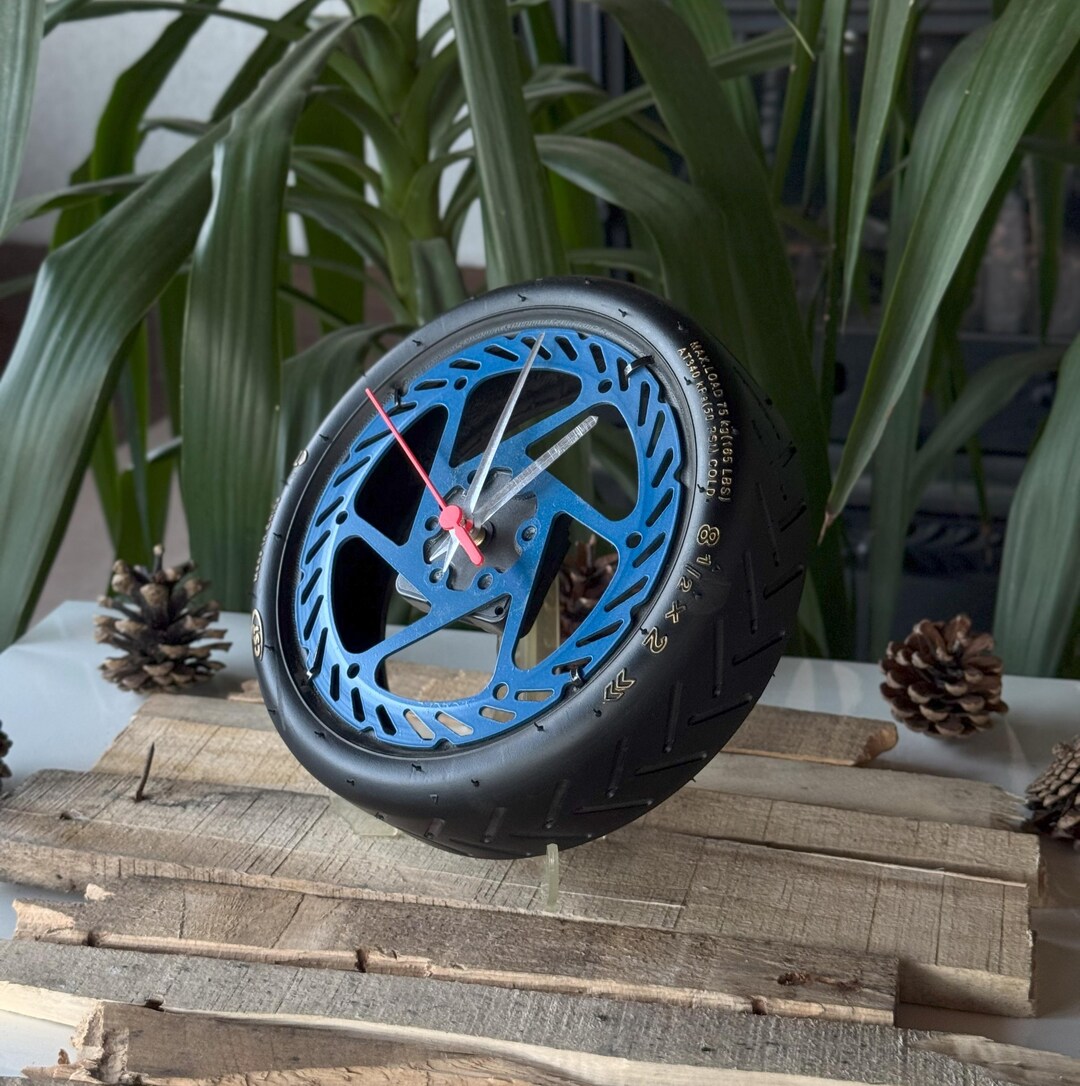 Tire Wall Clock / Wheel Wall Clock / Large Urban Clock / Handforged ...