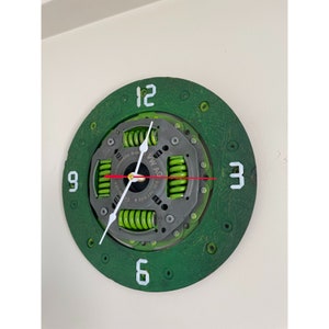 Personalized Clutch Clock / Real Car Engine Parts / Personalized! - Etsy