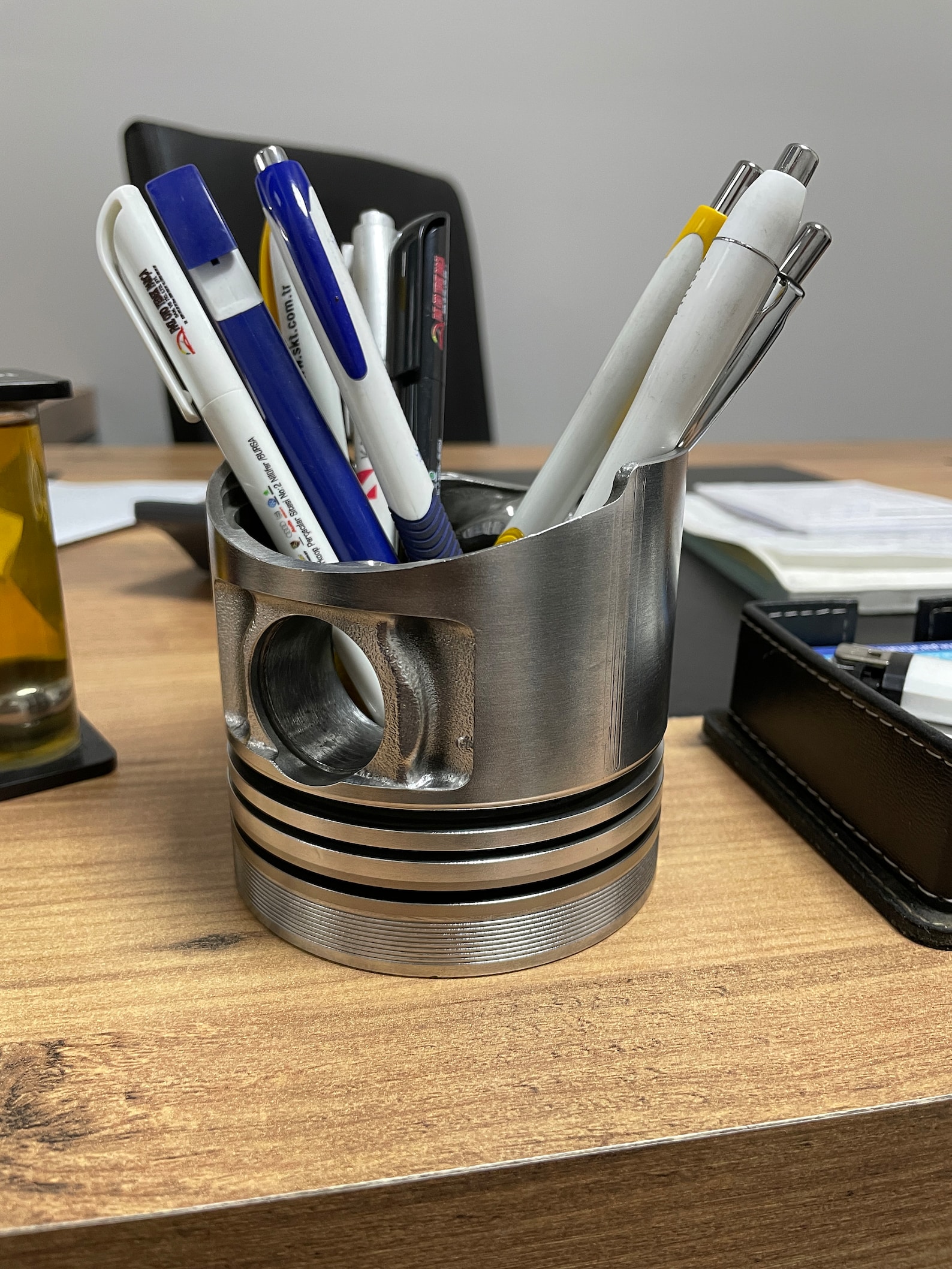 Piston Pen Holder | Real Car Engine Parts | Desk Organizer - Etsy