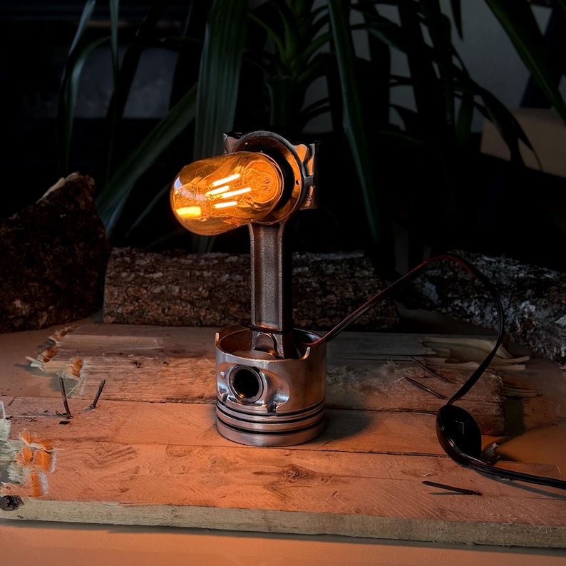 Piston Lamp / Real Car Engine Parts / Piston Table-shelf Lamp ...