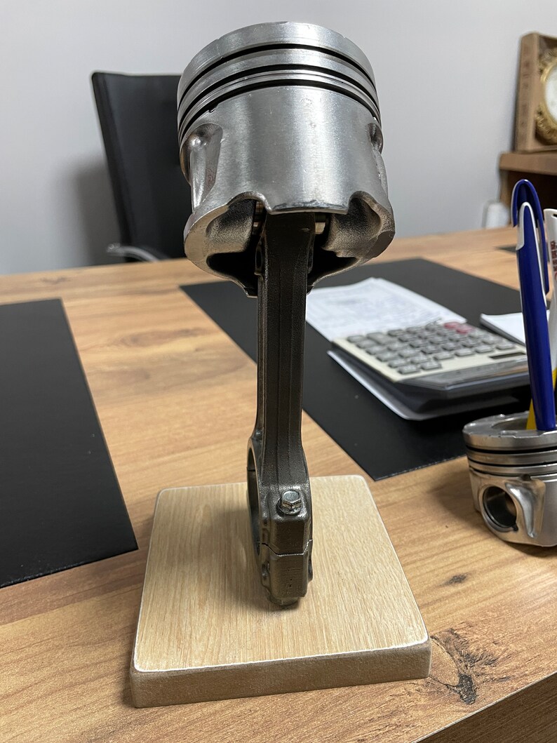 Piston Clock / Wooden Based Piston Clock / Real Car Engine - Etsy