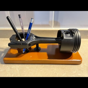 Piston Pen Holder / Real Car Engine Parts / Piston Pencil Case / Piston ...