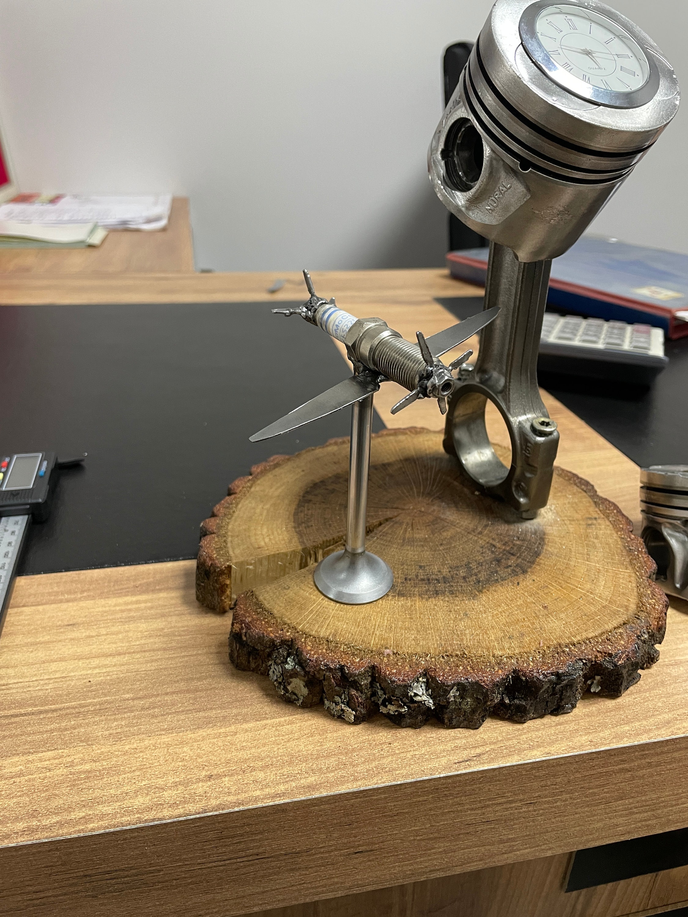 Spark Plug Airplane / Real Car Engine Parts / Handmade / Aeroplane ...