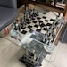 Engine Table With Chess Set // Engine Table / Gearhead / Man - Etsy