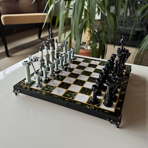Spark Plug Chess Set | Real Car Engine Parts | Industrial Chess Board ...