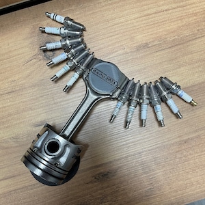 Piston CUP / Real Car Engine Parts / Decorative Piston With Spark Plug ...