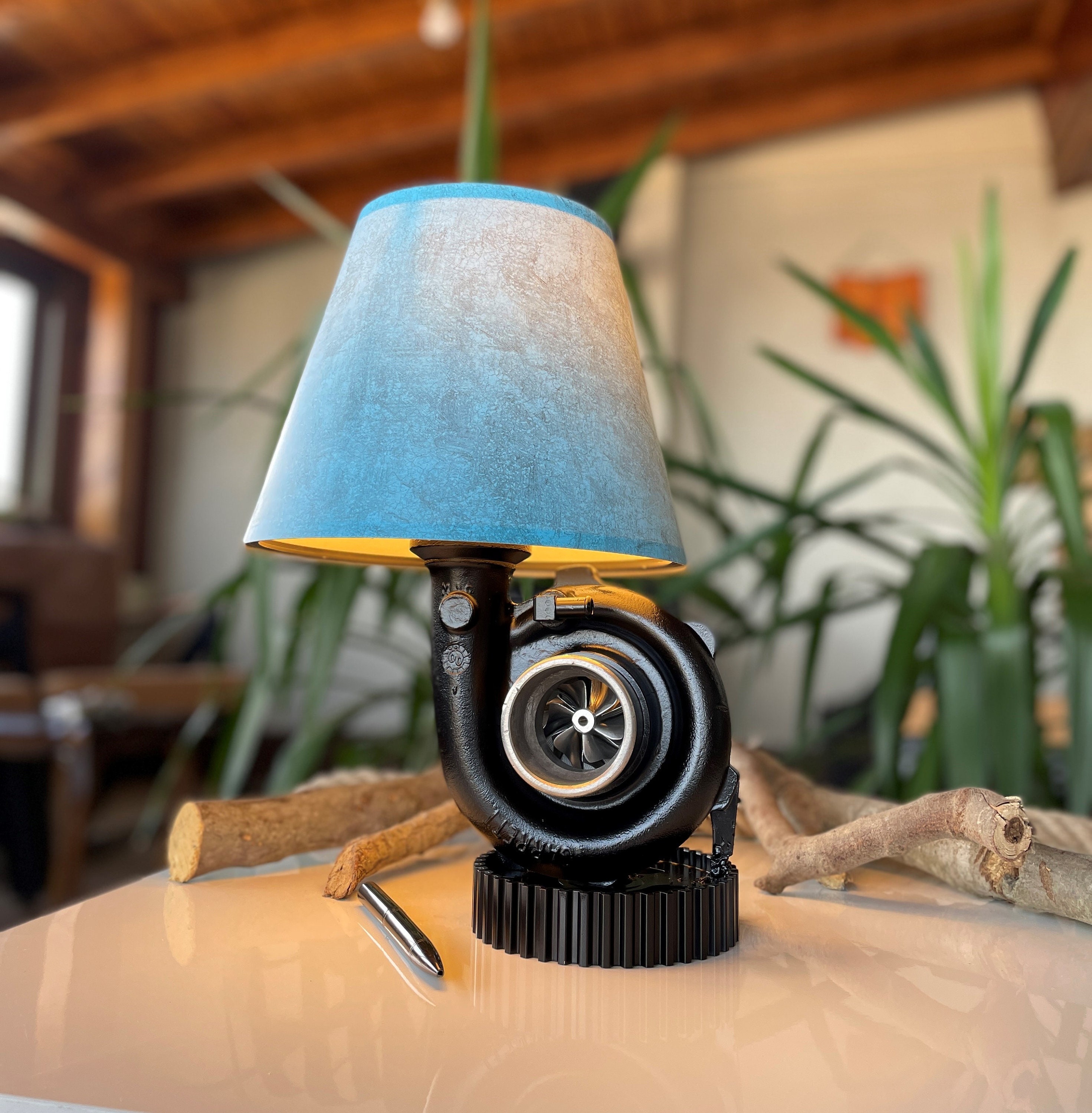 Turbocharger Lamp / Real Car Engine Parts / Upcycling / - Etsy