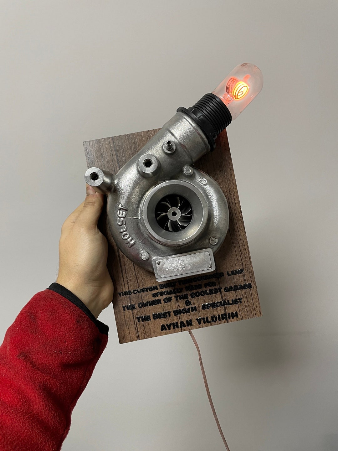 Turbocharger Lamp / Real Car Engine Parts / Turbocharger Wall Lamp ...