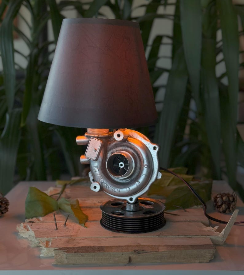 Turbocharger Lamp / Real Car Engine Parts / Upcycling / Handmade ...