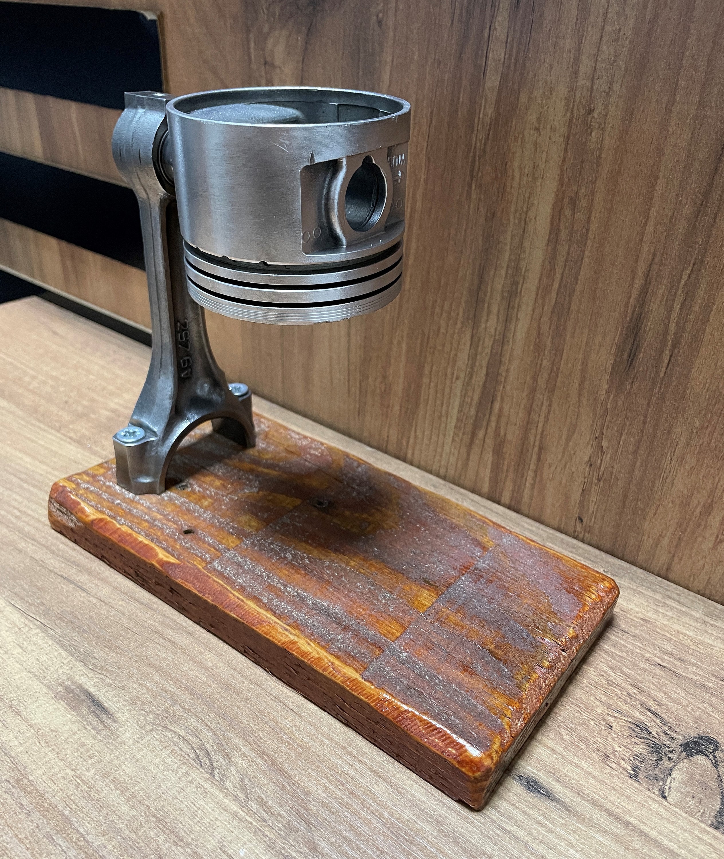 Personalized Wooden Piston Office Pen Holder / Real Car Engine - Etsy