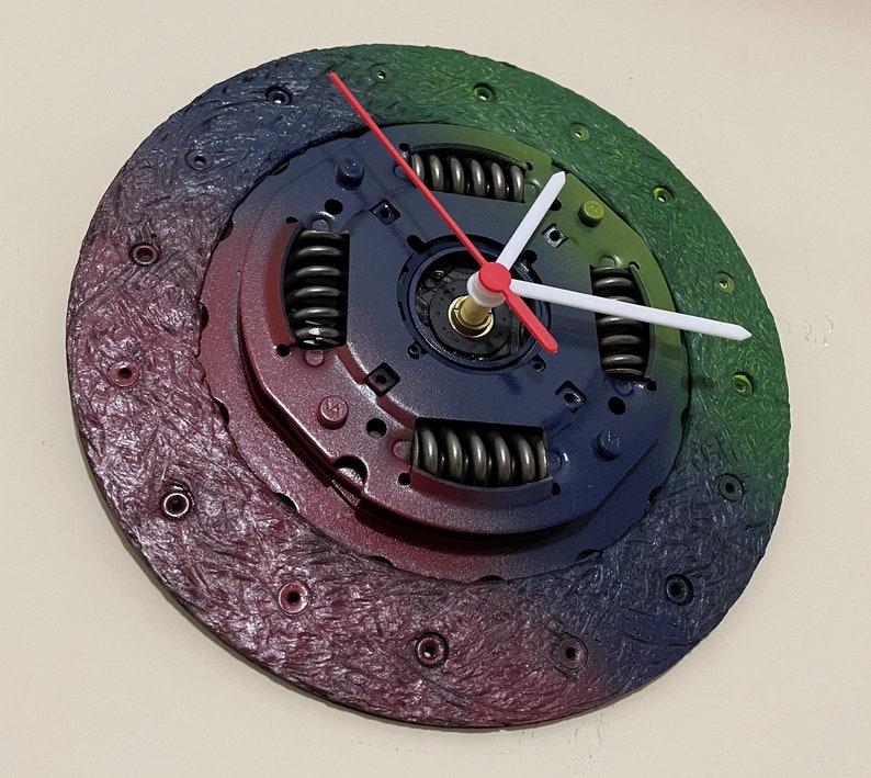 Personalized Clutch Clock / Real Car Engine Parts / - Etsy
