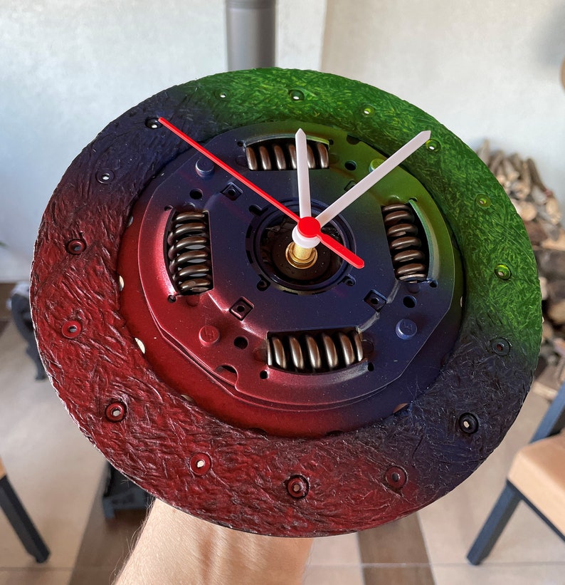 Personalized Clutch Clock / Real Car Engine Parts / - Etsy