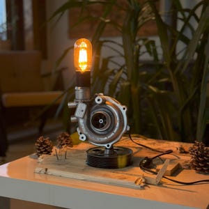 Turbocharger Lamp / Real Car Engine Parts / Upcycled / Handmade ...
